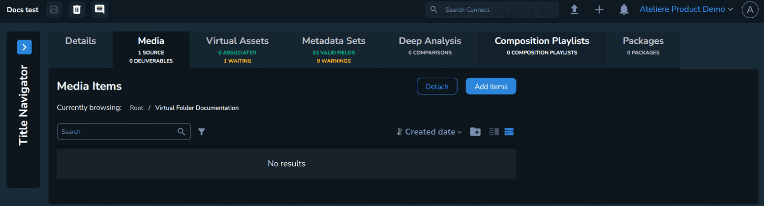 Connect Docs :: Creating a Virtual Folder