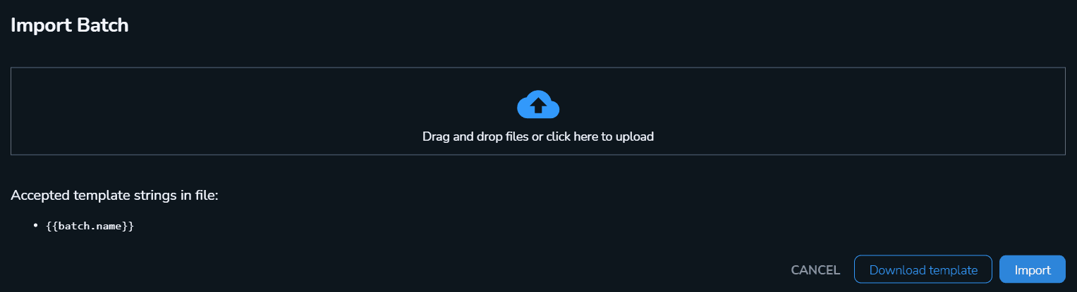 Connect Docs Creating A Batch With A Csv File