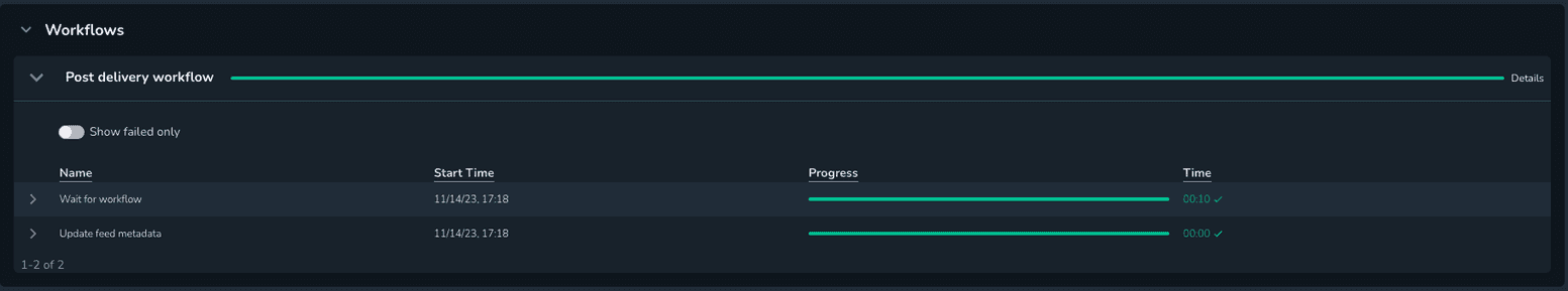 Connect Docs :: Delivering Master Feeds