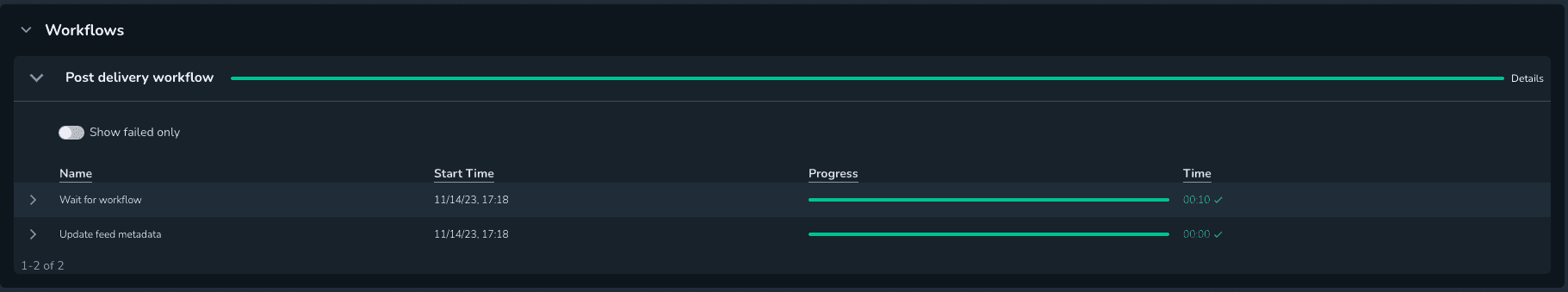Connect Docs :: Delivering Master Feeds