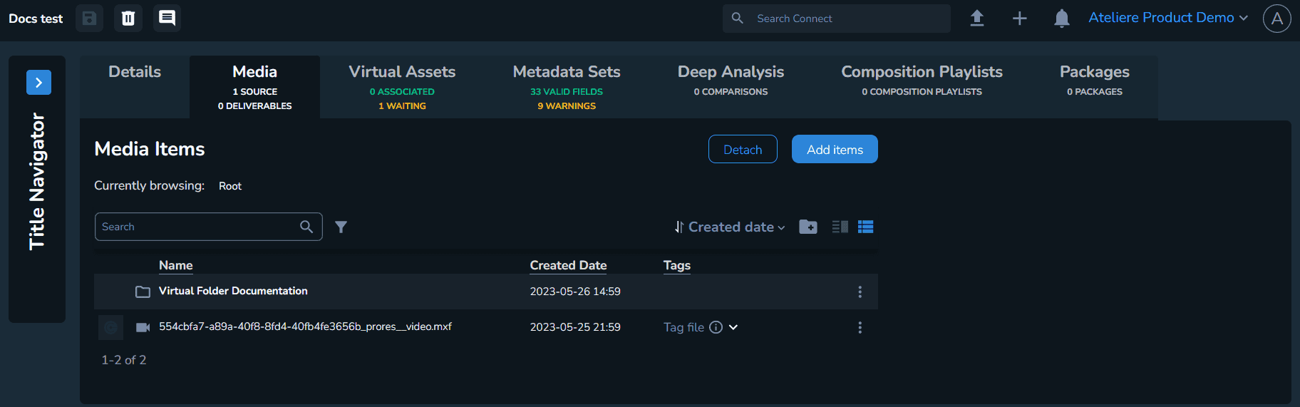 Connect Docs :: Creating a Virtual Folder